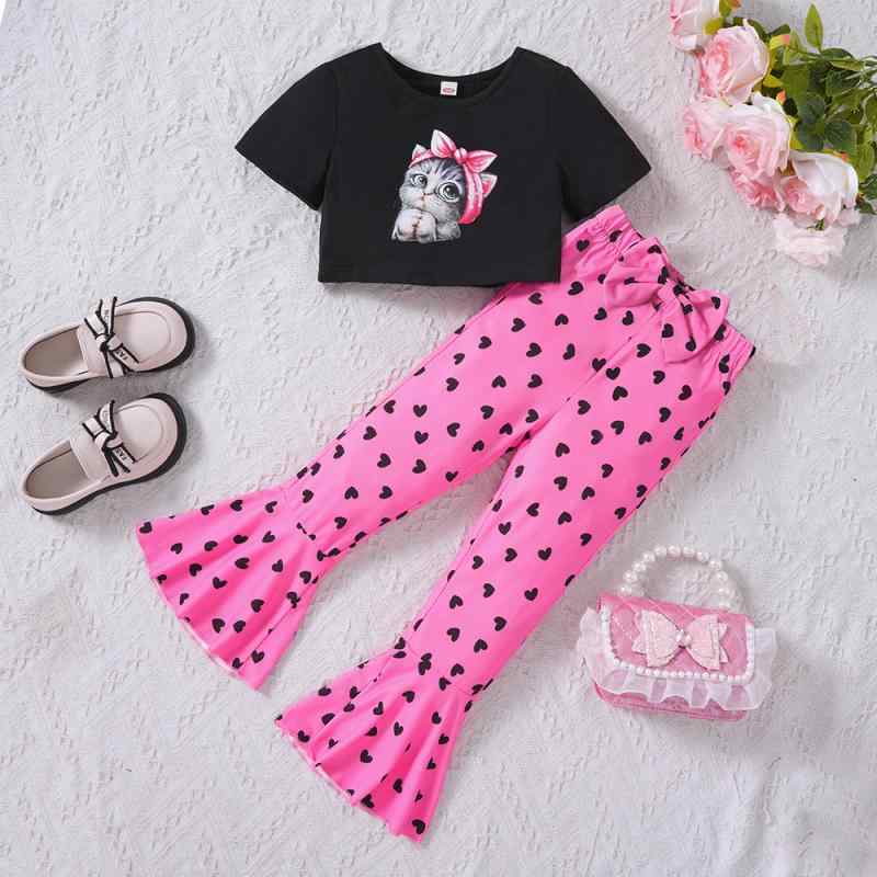 ・カテゴリ: 子供服セットアップ・性別: 女の子・スタイル: カジュアル・セット内容: パンツセット・対象年齢: 3〜8歳・素材: ポリエステル 62%・カラー展開: ブラック・サイズ展開: 90cm、100cm、110cm、120cm、1...