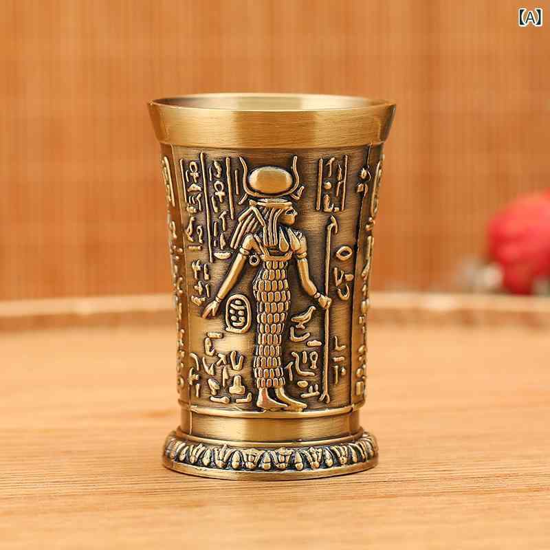 ・カテゴリ: ショットグラス・スタイル: ラグジュアリー・素材: 合金・容量: 1-100ml・: 花柄・個数: 1個・カラー展開: ブロンズ、アンティークピューター・重量: 約80g