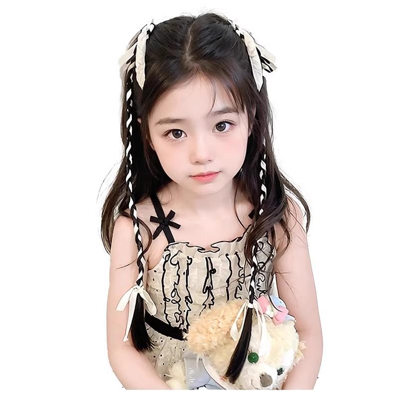 ・カテゴリ: ポニーテールウィッグ・スタイル: 束タイプ・モデル: リボン付き三つ編み・対象: 子供・加工: 手編み・素材: 耐熱ファイバー・カラー展開: ホワイトリボン, ブルーリボン, シャンパンリボン, チェーン, イナズマ, ムーン...