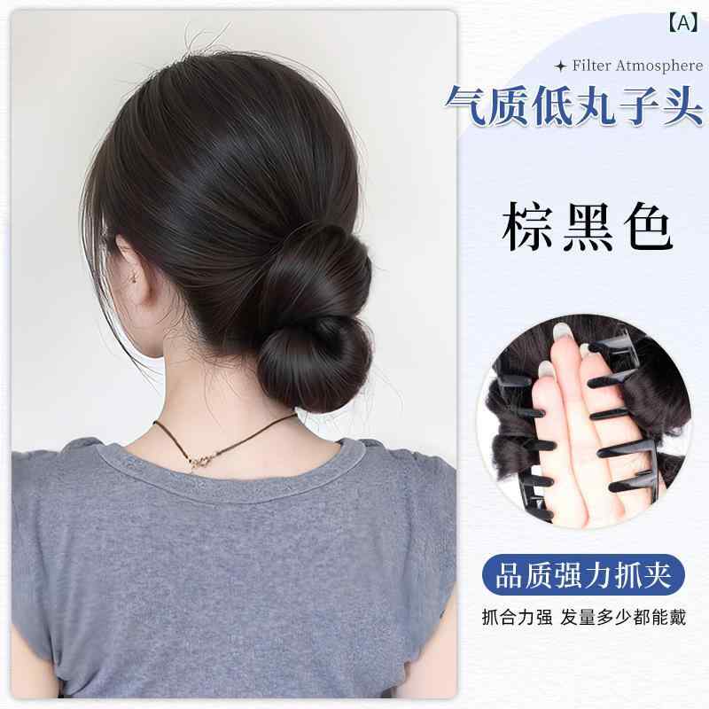 ・カテゴリ: ウィッグ、ポニーテール・タイプ: ヘアピース、お団子・対象: レディース・製法: マシンメイド・素材: 耐熱ファイバー・カラー展開: ブラウンブラック、ダークブラウン、コールドブラウン、ナチュラルブラック、ライトブラウン、ブラ...