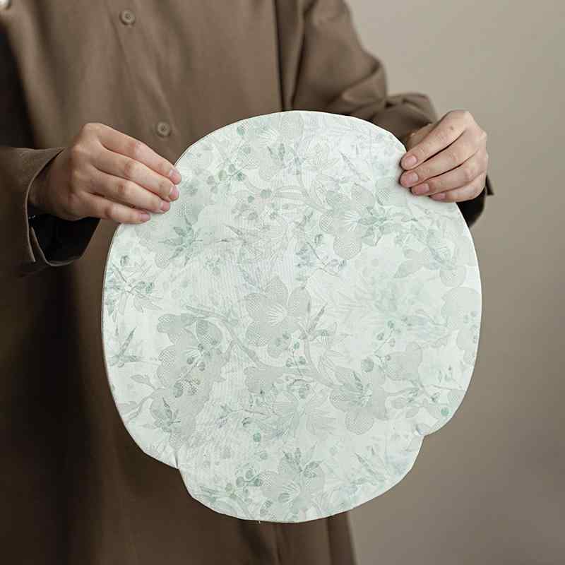 ・カテゴリ: 茶席・素材: 布・スタイル: 中国風・カラー: 青圭団円、粉芍団円