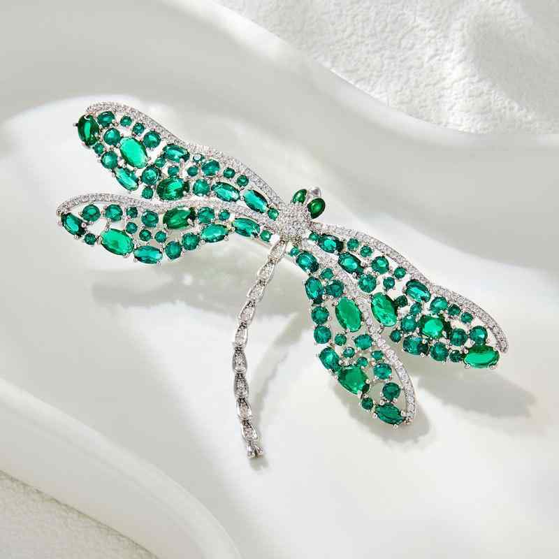 ・素材: 銅 ・カテゴリ: ブローチ、コサージュ ・タイプ: ピンブローチ ・: トンボ ・モチーフ: 昆虫、動物 ・加工工程: マイクロパヴェ ・スタイル: ラグジュアリー、通勤 ・機能: 記念、装飾、ギフト ・対象: レディース