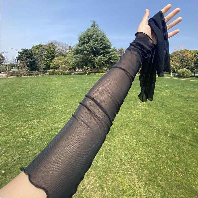 ・機能: UVカット・カテゴリ: アームカバー・スタイル: ファッション、オフィス・素材: ポリエステル、アセテート・タイプ: 指ぬき・カラー展開: ブラック、ホワイト、ベージュ、ピンク、ダークグレー、ライトグレー・サイズ展開: フリーサイ...