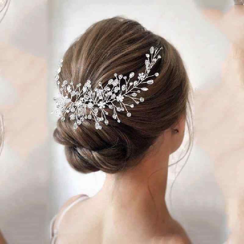 ・スタイル: 欧米風・素材: プラスチック、樹脂・カテゴリ: ヘアアクセサリー、カチューシャ、ヘアバンド・タイプ: レディース・: 波型・推奨シーン: 結婚式、旅行・カラー: ゴールド、シルバー、ピンクゴールド・装飾: ラインストーン