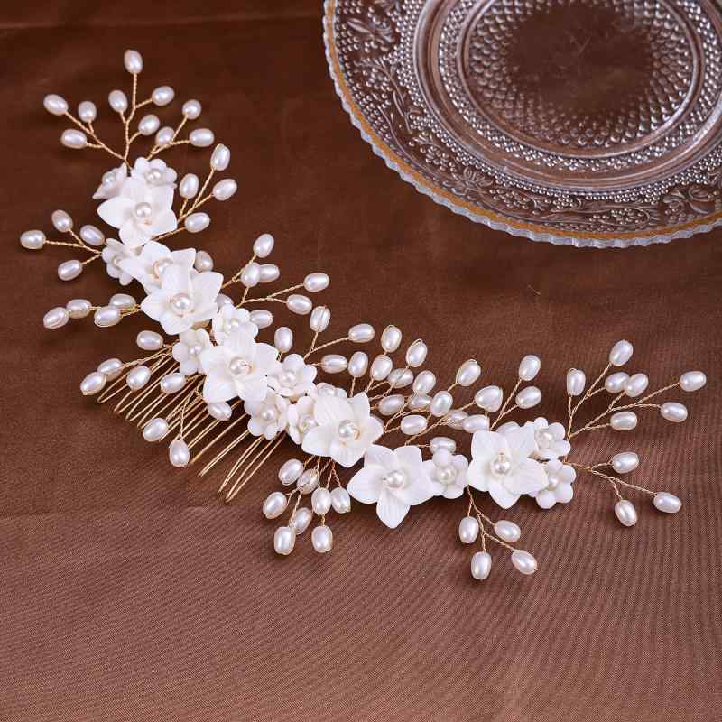 ・素材: パール・スタイル: 欧米風・タイプ: レディース・: フラワー・製法: ハンドメイド・用途: 結婚式、誕生日、旅行記念、祝日、新築祝い、展示会・カラー: ゴールド・カテゴリ: ヘッドドレス