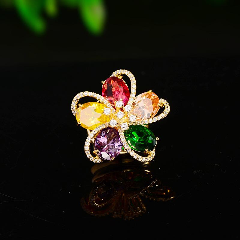・カテゴリ: ブローチ・素材: 銅、ジルコン・: 花、花びら・加工: メッキ・カラー: ゴールド・機能: 装飾、ギフト、固定・スタイル: 通勤、ファッション・対象: レディース