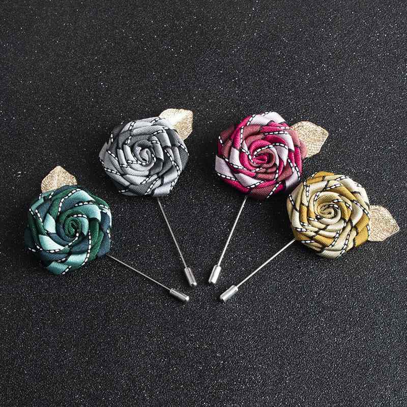 ・カテゴリ: ブローチ・スタイル: 韓国、ユニセックス・: 花・素材: 合金・加工: 電気メッキ・カラー展開: グレーグラデーション、グリーングラデーション、ローズレッドグラデーション、カーキグラデーション
