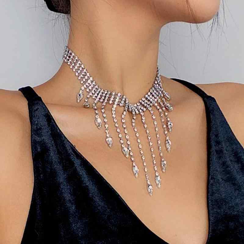 ・カテゴリ: ネックレス・スタイル: 欧米風・素材: クリスタル・水晶の種類: 白水晶・: ウェーブ、四角形、幾何学・チェーンの種類: ベネチアンチェーン・長さ: 51cm-80cm・カラー展開: ゴールド、シルバー・対象: レディース