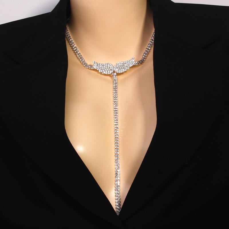 ・カテゴリ: ネックレス・スタイル: シンプル、ファッション・素材: 合金・加工: メッキ・: 幾何学型・チェーンの種類: ベネチアンチェーン・ペンダント素材: ラインストーン・長さ: 約41-50cm・カラー: ゴールド、シルバー・モチー...