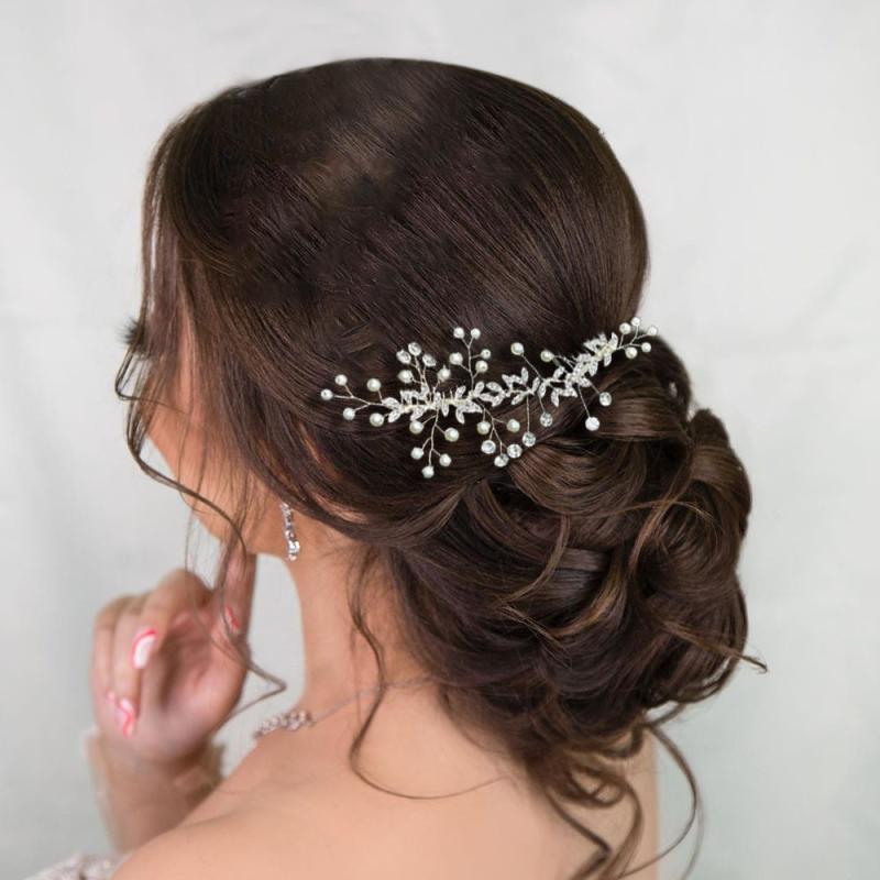 ・カテゴリ: ヘアアクセサリー・スタイル: 欧米風・主な素材: ラインストーン、白水晶、パール、合金・: フラワー、リーフ・加工: ハンドメイド・種類: ヘアコーム・カラー展開: シルバー、ゴールド・ギフト用途: 結婚式、誕生日、旅行、記念...