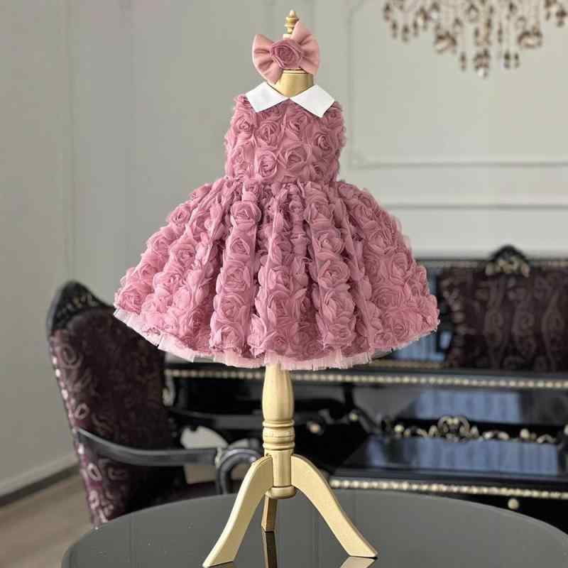 ・カテゴリ: キッズドレス・対象年齢: 3歳〜8歳（約100〜140cm）・性別: 女の子・加工: ・スタイル: プリンセス、キュート・主な素材: 麻 20%・裏地: 麻 5%・カラー展開: あずき色、パープル、ピンク・サイズ展開: 80c...