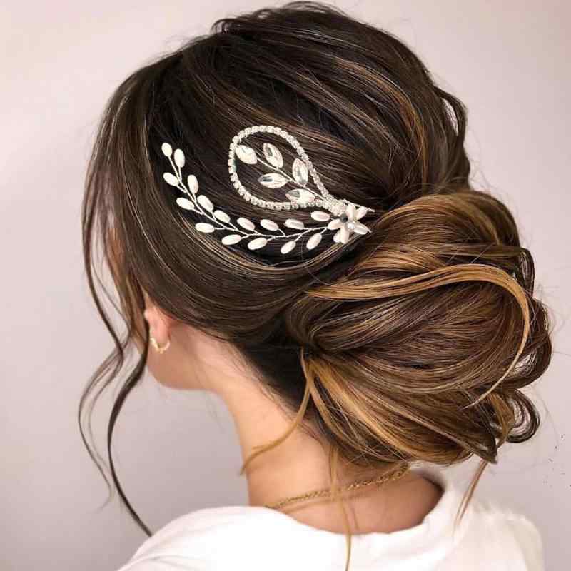 ・カテゴリ: ヘアアクセサリー・スタイル: 欧米風・対象: レディース・: フラワー・素材: ラインストーン、クリスタル・カラー: シルバー・特徴: ハンドメイド・用途: 結婚式、誕生日、ギフト