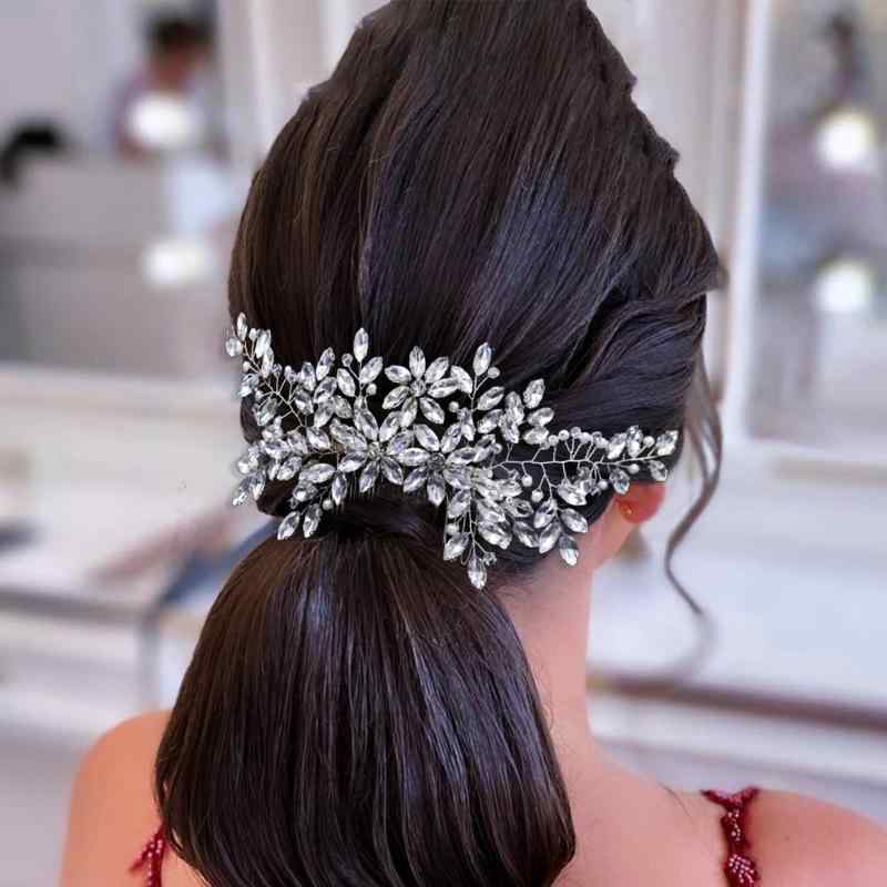 ・素材: ラインストーン・スタイル: 欧米風・カラー: シルバー・カテゴリ: ヘアアクセサリー