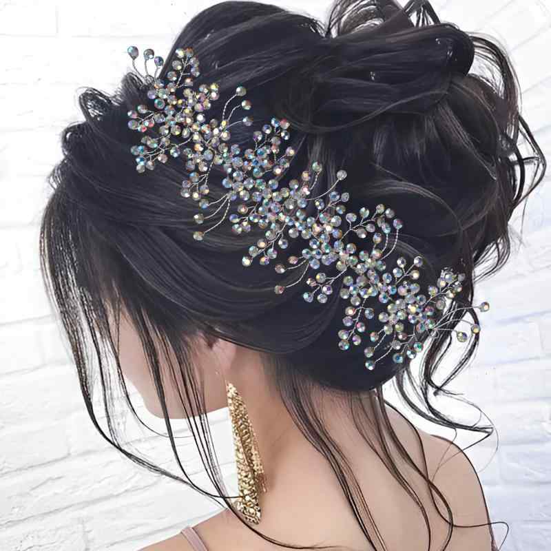 ・商品カテゴリ: ヘッドドレス、カチューシャ、ヘアバンド・スタイル: 欧米風、レディース・: フラワー・ギフトシーン: 結婚式・カラー: シルバー