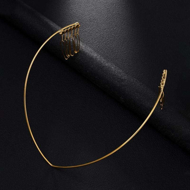 ・カテゴリ: ヘッドドレス・スタイル: レトロ、ヴィンテージ・主な素材: 金属・装飾素材: 銅合金・加工工程: メッキ・要素: フープ、幾何学模様・カラー展開: ゴールド、シルバー・対象: レディース