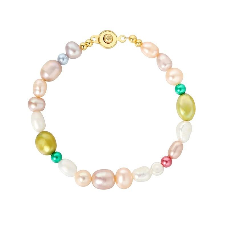 ・素材: パール（バロックパール）・加工: ハンドメイド・サイズ: 推奨手首周り15-16cm