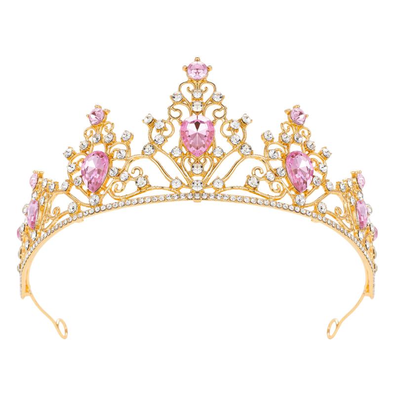 ・カテゴリ: ヘアアクセサリー・スタイル: ファッションOL・素材: 合金・: クラウン・加工: メッキ・水晶の種類: ホワイトクリスタル・性別: レディース・カラー展開: ゴールド×ホワイト、ゴールド×パープル、ゴールド×オーロラ、ゴール...