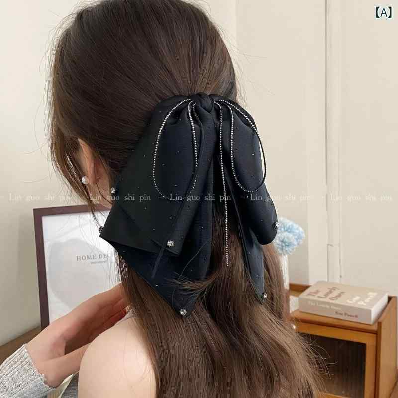 ・カテゴリ: ヘアアクセサリー・ヘアクリップの種類: バナナクリップ・素材: 布・要素: フリル、リボン・スタイル: 韓国、フェミニン・加工: ハンドメイド・対象: レディース