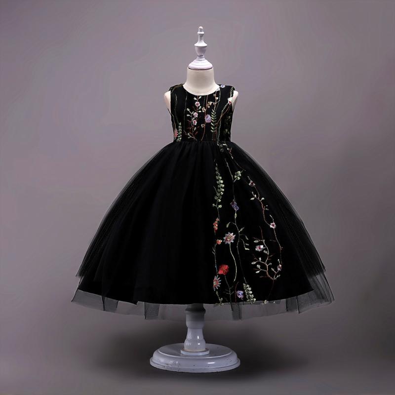・カテゴリ: 子供用ドレス・対象年齢: 3〜8歳（100〜140cm）・対象: 女の子・生地加工: ・要素: プリンセス、チュール・素材名: 綿混紡・主な素材: ポリエステル・タイプ: ドレス・カラー展開: ホワイト、ピンク、ブラック、ワイ...