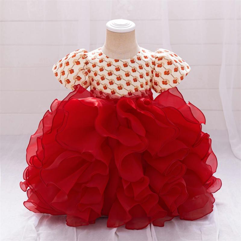 ・カテゴリ: 子供用ドレス・対象: ガールズ・対象年齢: 1〜3歳 (80〜100cm)・スタイル: 欧米風・主素材: ポリエステル 65%・裏地素材: 綿 35%・要素: リボン、プリンセス・加工: シャーリング、・カラー展開: ワインレ...