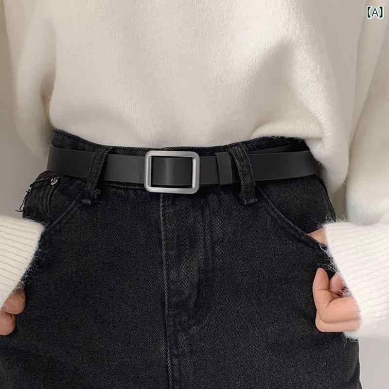 ・素材: PU・バックル素材: 合金・留め具の種類: オートロック、ピンバックル、Dリング、日型バックル・カラー展開: ブラック、コーヒー・ベルト幅: 1.8cm、2.3cm、3.2cm・長さ: 102cm・スタイル: ヒップホップ、個性派...