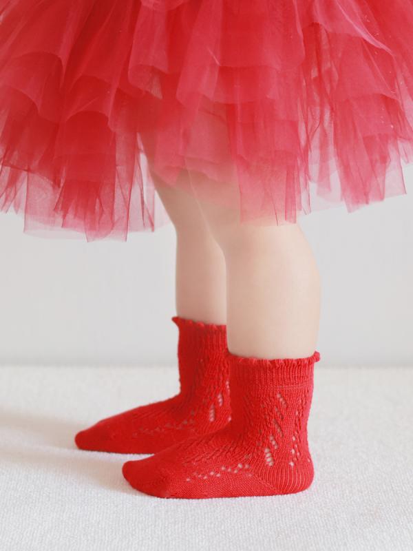 ・基準: ・カテゴリ: 子供用靴下・対象: ガールズ・主な素材: 綿80%、混紡・製法: 無縫製・仕様: メッシュ・機能: 通気性・レングス: ショート丈・厚さ: 薄手・柄: 無地・: プリンセス、トレンド、欧米スタイル・カラー展開: ホワ...