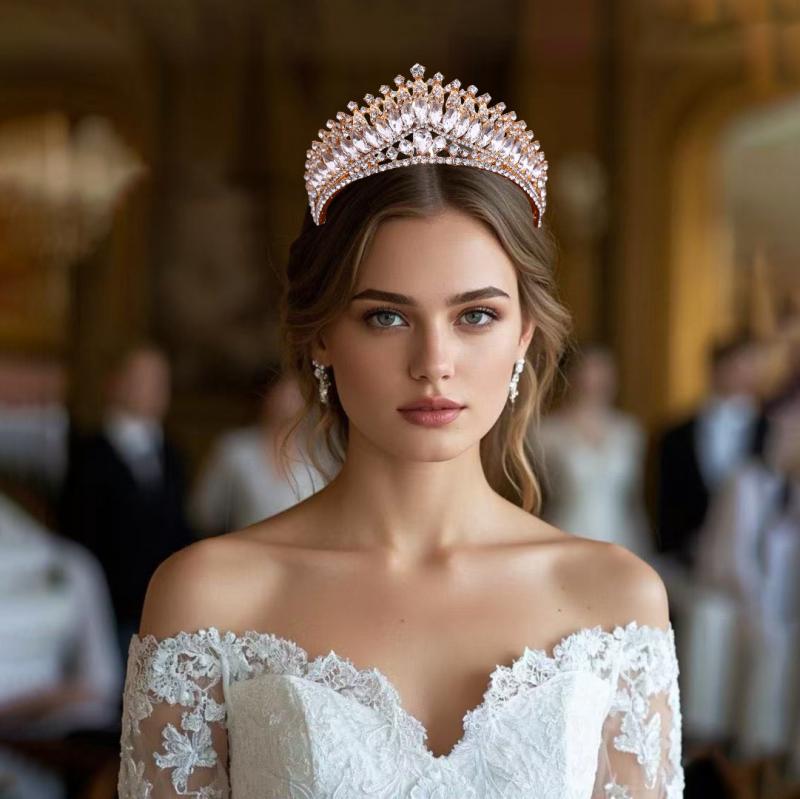 ・カテゴリ: ヘアアクセサリー・スタイル: 欧米・タイプ: レディース・形状: クラウン・素材: 合金・加工: メッキ・用途: ウェディング、誕生日、ギフト、記念品・カラー展開: ゴールド、マルチカラー、レッド、グリーン、ブルー