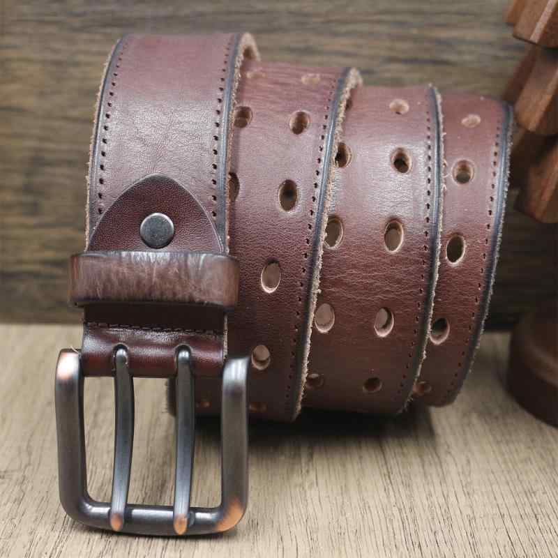 ・素材: 牛革（トップレザー）・バックルの素材: 合金・留め具の種類: ピンバックル・カラー展開: ブラック、コーヒー、カーキ、レッドブラウン・長さ: 105cm、110cm、115cm、120cm、125cm、130cm・スタイル: 個性...