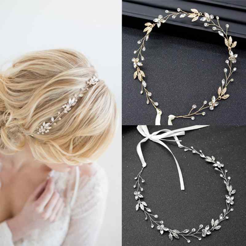 ・カテゴリ: ヘッドドレス、カチューシャ、ヘアバンド・スタイル: 欧米風・主な素材: 合金・対象: レディース・用途: ウェディング、結婚式・カラー展開: ゴールド、シルバー