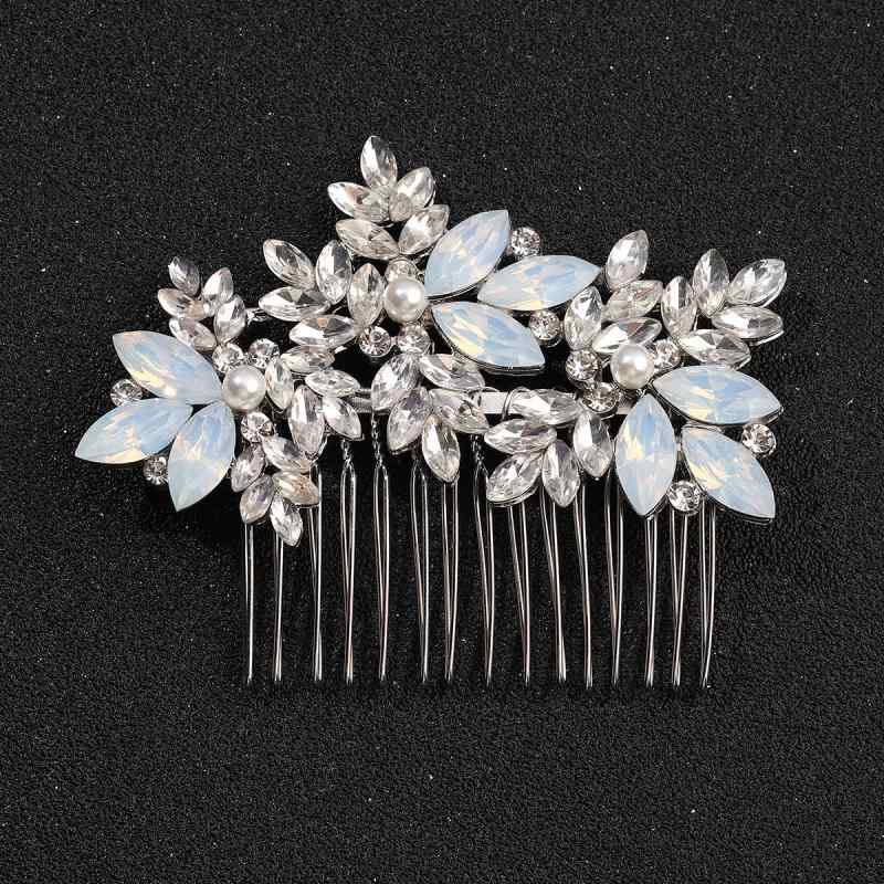 ・カテゴリ: ヘッドドレス・スタイル: 欧米風・種類: ヘアコーム、コーム・カラー展開: シルバー、KCゴールド・要素: ラインストーン