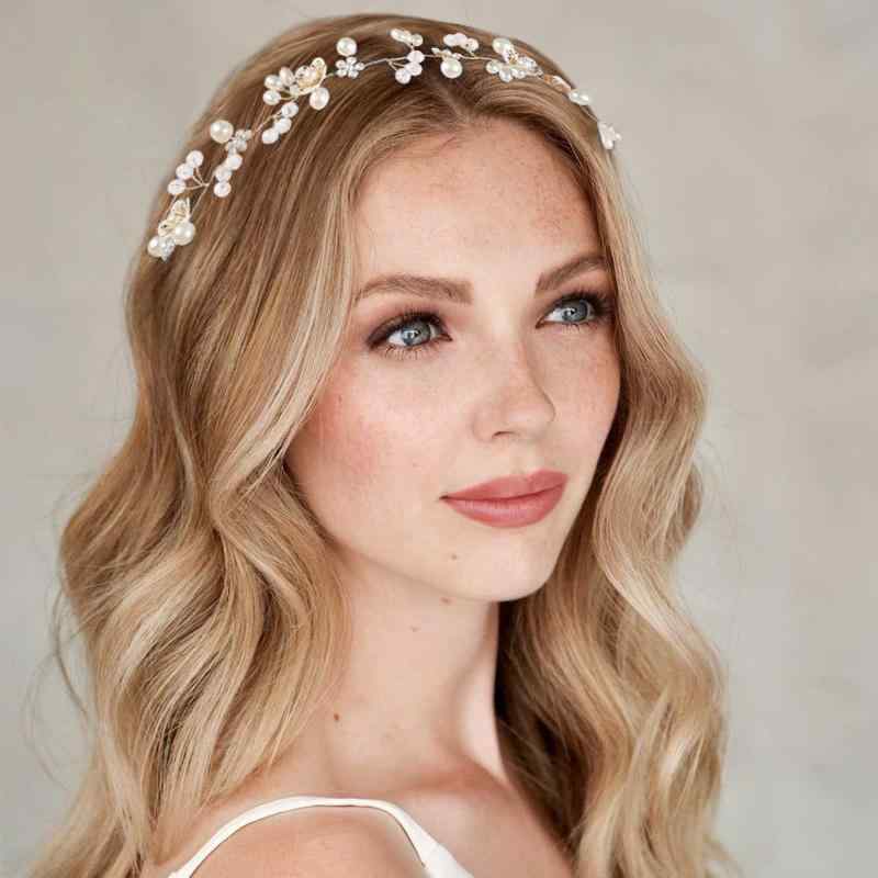 ・スタイル: 欧米風・主な素材: 合金・種類: カチューシャ、ヘアバンド・タイプ: レディース・: フラワー・柄: チェック・カラー展開: ゴールド、ローズゴールド、シルバー・装飾: パール・カテゴリ: ヘアアクセサリー