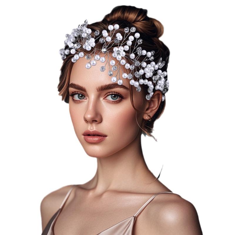 ・カテゴリ: ヘアアクセサリー・スタイル: 韓国・対象: レディース・形状: ウェーブ・用途: 結婚式、旅行記念・柄: チェック・カラー展開: ホワイトオーガンジーリボン・要素: パール、ラインストーン、レース、リボン、刺繍、マカロンカラー...