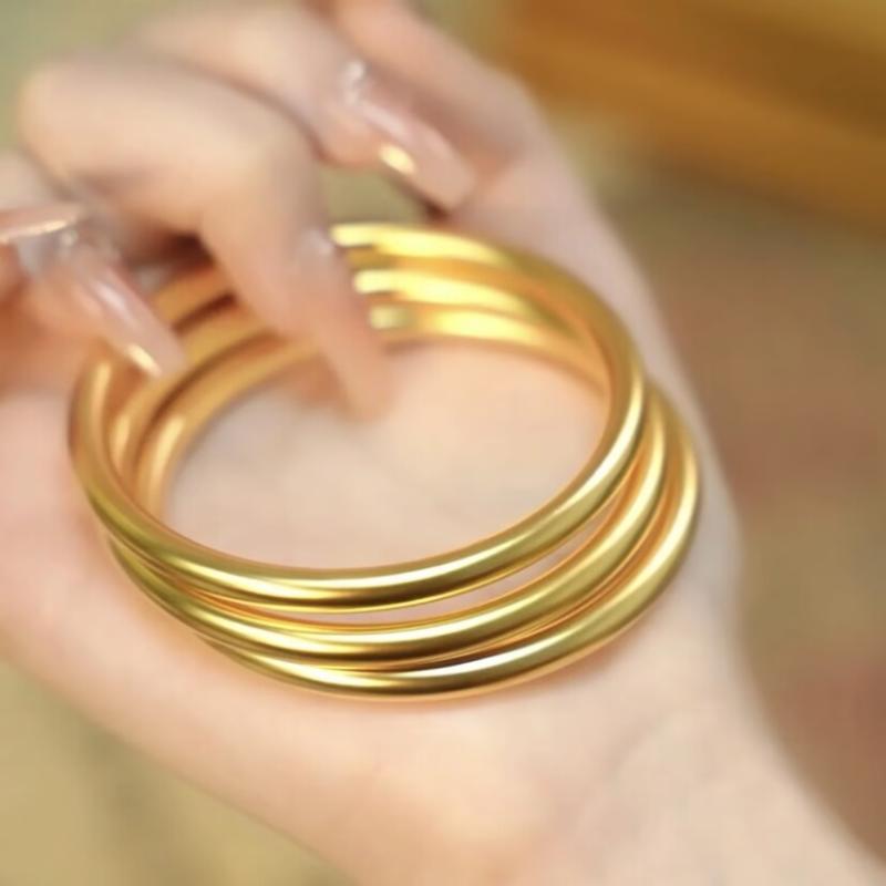 ・カテゴリ: ハンドアクセサリー・素材: 金属・加工工法: 電気メッキ・スタイル: レトロ、和風・カラー展開: 伝統精密加工、水メッキマット、心経精密加工、百福精密加工・太さ: 3mm、4mm、5mm・サイズ展開: 54、56、58、60、...
