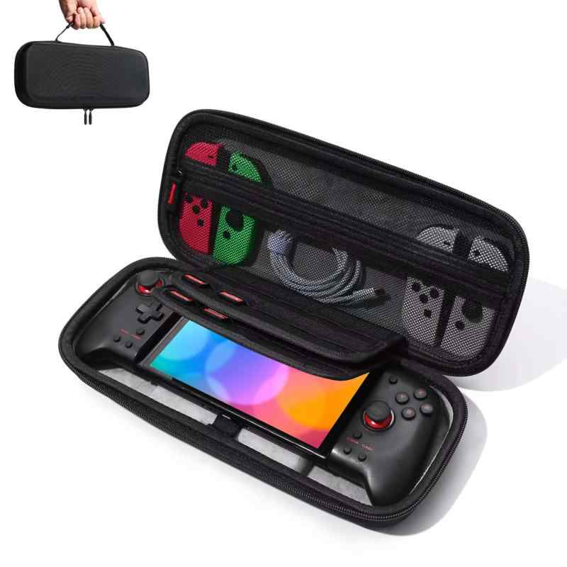 iofeiwak 収納ケース HORI グリップコントローラー/ROG ALLY 収納ケース for Nintendo Switch グリップコントローラー Switch HORI グリップコントローラー 収納ケース ハードケース 最大20...