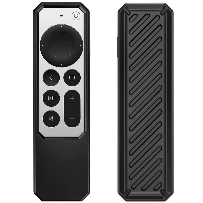 ProCase Apple TV 4K リモコンケース 2021 、シリコンカバー 滑り止め 耐衝撃 汚れ防止 コントローラー保護カバー、Siri Remote Controller 2世代にも対応 - ブラック🚀【対応機種...