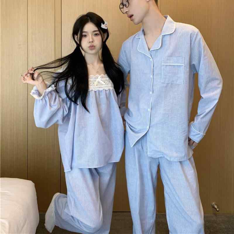 ・カテゴリ: パジャマ・素材: コットンリネン（麻）・スタイル: スウィート、フリル・厚さ: 普通（適度 161-180g/m²）・ネックライン: スクエアネック・袖丈: 長袖・ボトムス丈: ロング丈・着用シーン: アウトドア、ルームウェア...