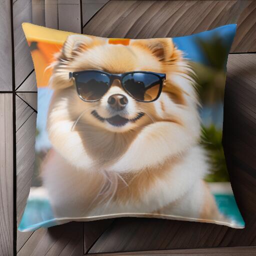 裏表に絵柄がプリントされています。かわいいアニマルクッション！インテリアのアクセントや癒しに最適♪