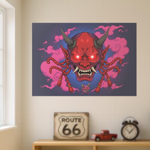 お部屋のインテリアとしてもお使いいただけます。検索用: 室内 飾り 布 インテリア タペストリー 昭和レトロ 入れ墨風 部屋 アート グラフィック 鬼 般若 悪魔 妖怪 伝説 タペストリー 和モダン 和柄 浮世絵風 和柄 刺青風 昭和レトロ...