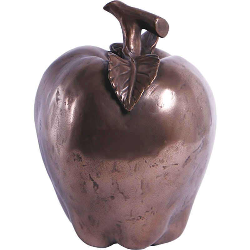りんご型のオブジェ。 こちらのりんごオブジェは銅の様な見た目をしており、アンティークの様な雰囲気があります。 一風変わったりんごオブジェをお求めの方には、お勧めの一品となっています。 大人気のFRPオブジェです！ FRPは水に強く、丈夫で軽...
