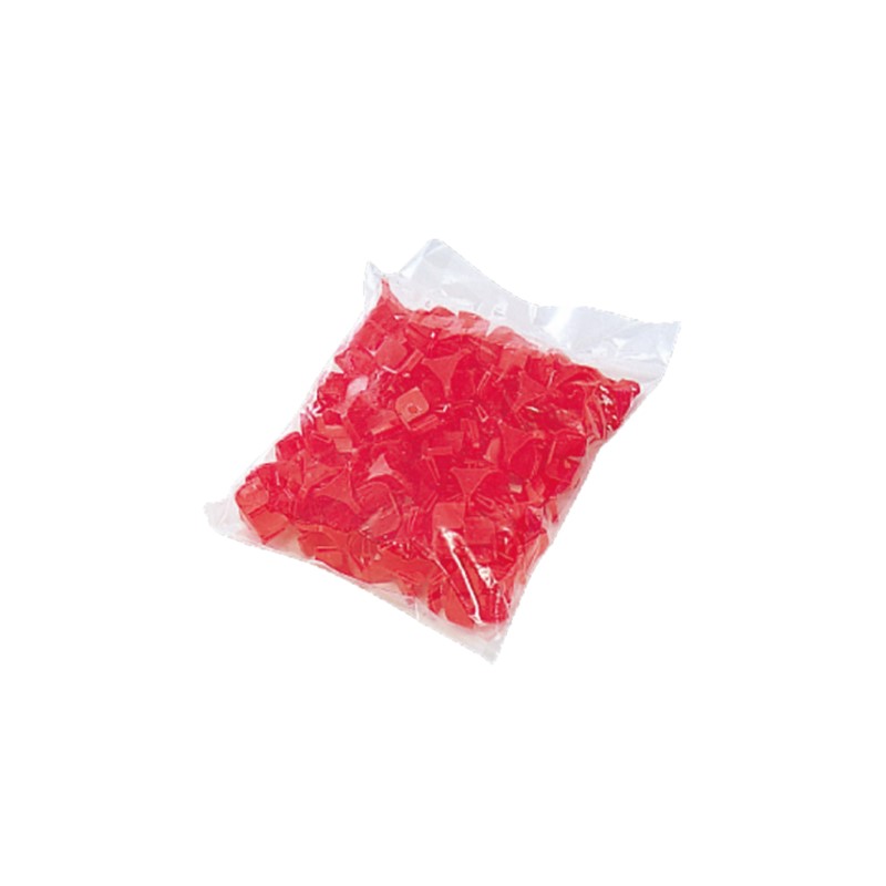 仕様表MEIHO明邦　セーフティカバーL(袋100ケ入り)●サイズ：#2?6(L)●カラー：レッド●素材:ポリプロピレン詳細はこちら