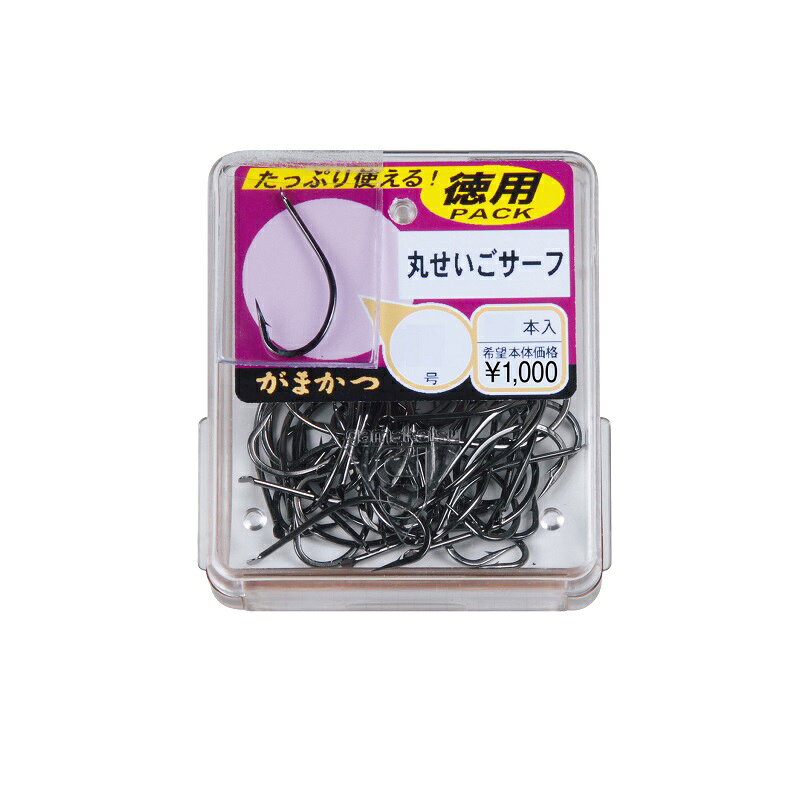 仕様表「丸せいご」の「NSブラック」トップキャスターのシークレットカラーです。Gamakatsuがまかつ　ザ・ボックス 丸せいごサーフ●品名コード：67985●号数：18●入数：30詳細はこちら