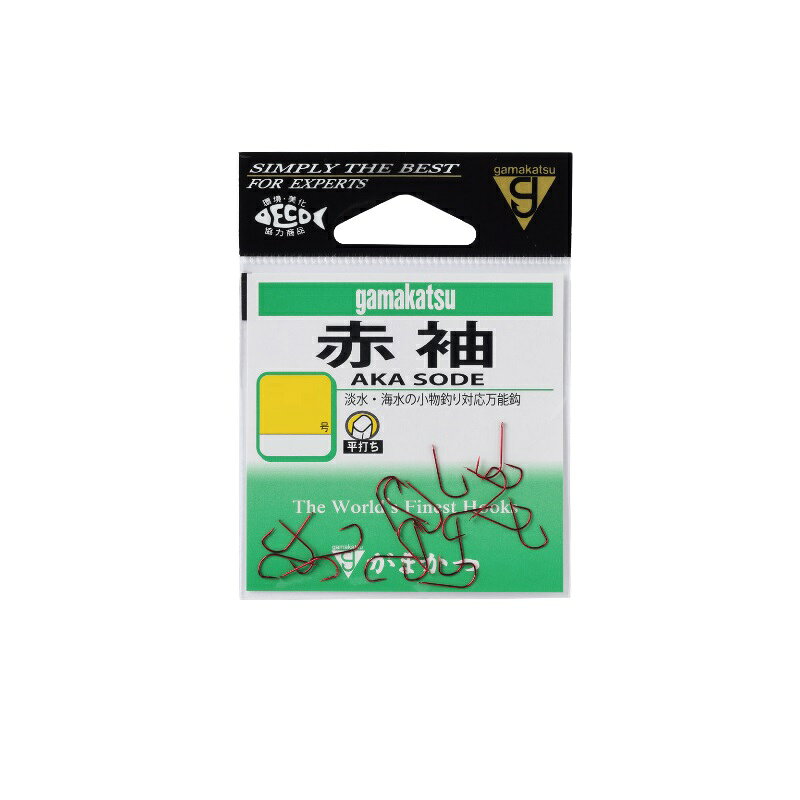 仕様表寒バエからモロコ釣り、マブナまで、ポピュラーな釣りによく使われています。Gamakatsuがまかつ　袖●品名コード：12001●号数：3●入数：20●カラー：赤詳細はこちら