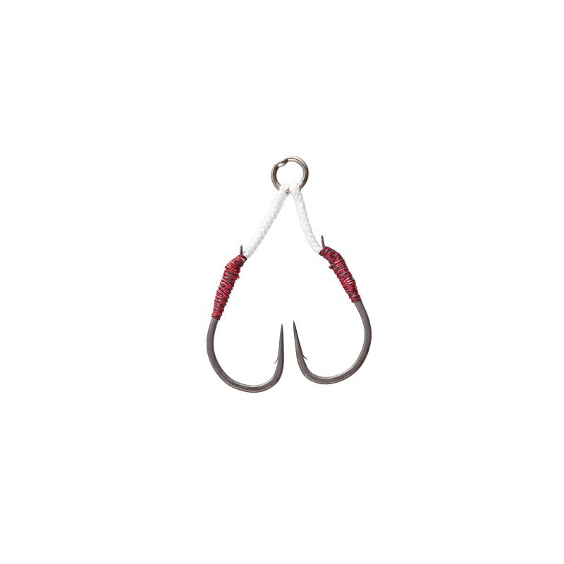 仕様表L.S.J.(ライトショアジギング) 専用アシスト。鋭利なスパットテーパーとナノスムースコートにより、ジャレつく魚も速攻フックアップ。魚へのアピール効果を備えた白色アシストライン搭載。GAMAKATSU　がまかつ　アシストフック 陸ジ...