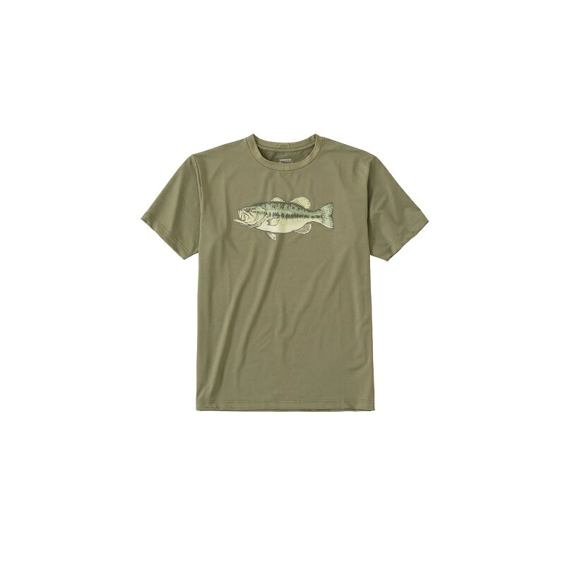 仕様表吸水・UVカット速乾の快適なTシャツ吸水・UVカット。速乾のリサイクルポリエステル採用。汗をかいても快適な着心地をアングラーに提供。カラーごとにグラフィックを制作し、マインドを表現。●UVカット　紫外線を遮蔽して日焼けしにくい。　有害...