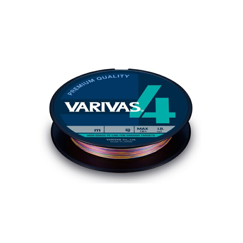 仕様表VARIVAS 4 マーキングVARIVASが贈る！NEWスタンダードPEライン4ブレイドPE均一かつ密に編むことで、強度の安定性に優れた非常に扱いやすいPEラインです。3つの高性能★高強度→大物とのやりとりも安心！★高耐久性→初期性...