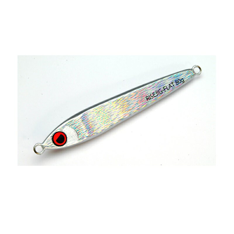 仕様表RISE JIG FLATについて■フラット面とアール面の左右(表裏)非対称デザイン■ただ巻きでウォブリング、STOP＆GOでクイックアクション■フリーフォールではヒラヒラと大きくスライドしスローに水平フォール■ウェイト毎に最適なバラ...