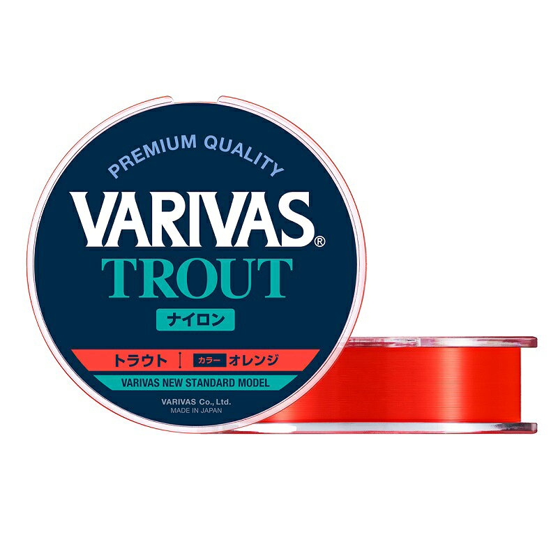 仕様表VARIVASが贈るNEWスタンダード トラウトルアーライン！使いやすい！高性能ナイロンラインクセが付きにくい性質で、リールに巻いた時の馴染みが抜群。ナイロン特有の【伸び】で衝撃を吸収し、ショック切れを防ぎます。3つの高性能●高強度→...