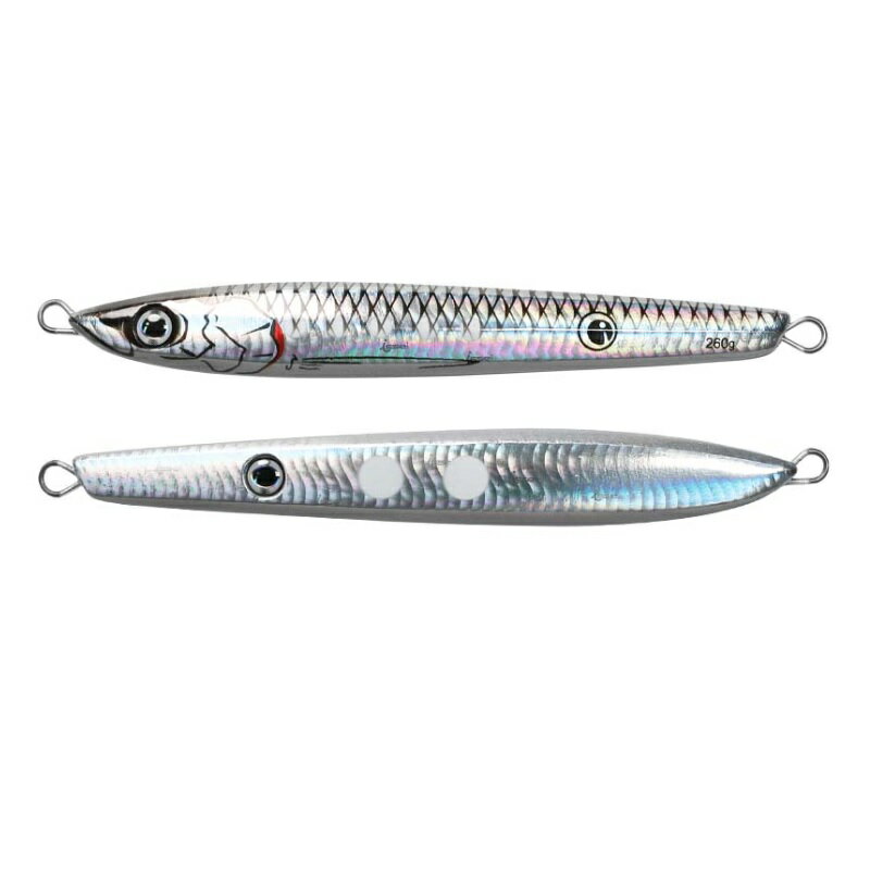 仕様表「釣れる」水中姿勢を演出する秀作メタルジグメタルジグゲームにおけるバイトの多くがフォール中に発生することに着目し、フォール姿勢を徹底的に研究。数多くの試作を経て、「釣れる」水中姿勢の実現に成功しました。一方、ワンピッチジャーク、リフト...