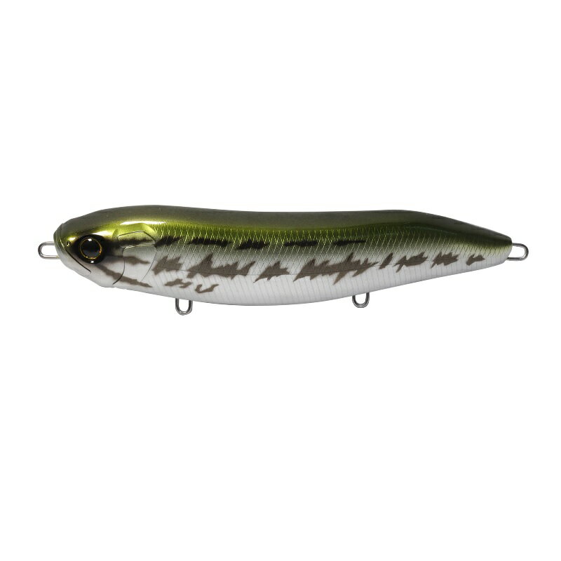 仕様表Big Bait感覚でBig Fishを！パイロンの特徴である垂直浮きによりドッグウォークとダイビングアクションの2つのアクションを両立。パニックアクションは健在！！ボディーの殆どが水面に入ってるため、フッキングも抜群でダイブさせるに...