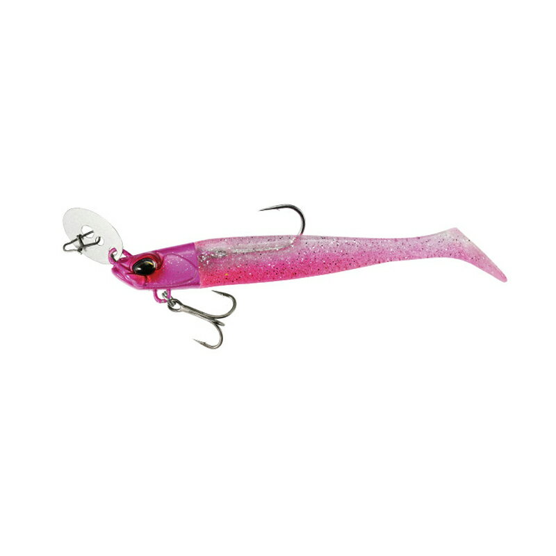 仕様表チャター×シャッドテールが生む「未体験波動！」小魚が逃げ惑うヒレの動きを再現したフィッシュテールに対して、広範囲に散った魚へも確実にアピールするシャッドテール。チャターブレードとシャッドテールの2つのアクションによる相乗効果で、アピー...